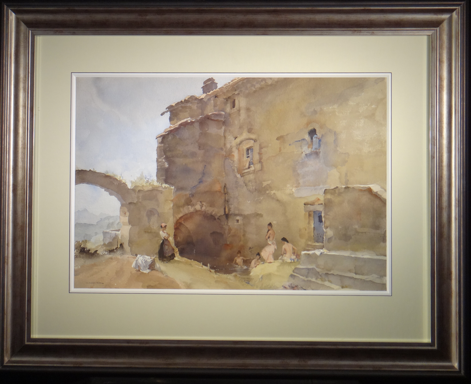 Russell Flint Original, painting, the bathers, watercolour